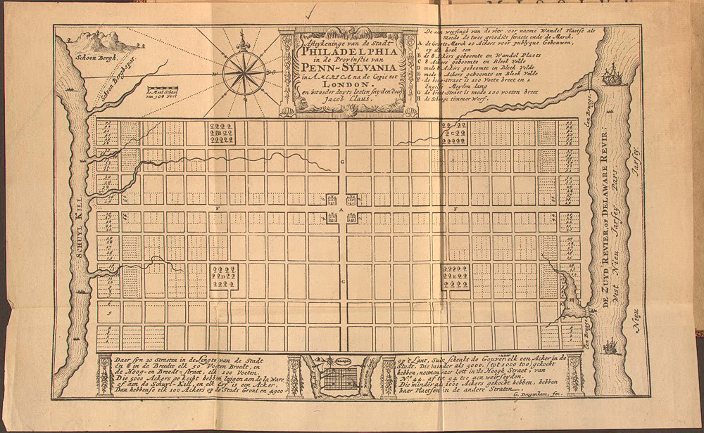 William Penn’s Plan of Philadelphia, 1682 | Open Rivers Journal