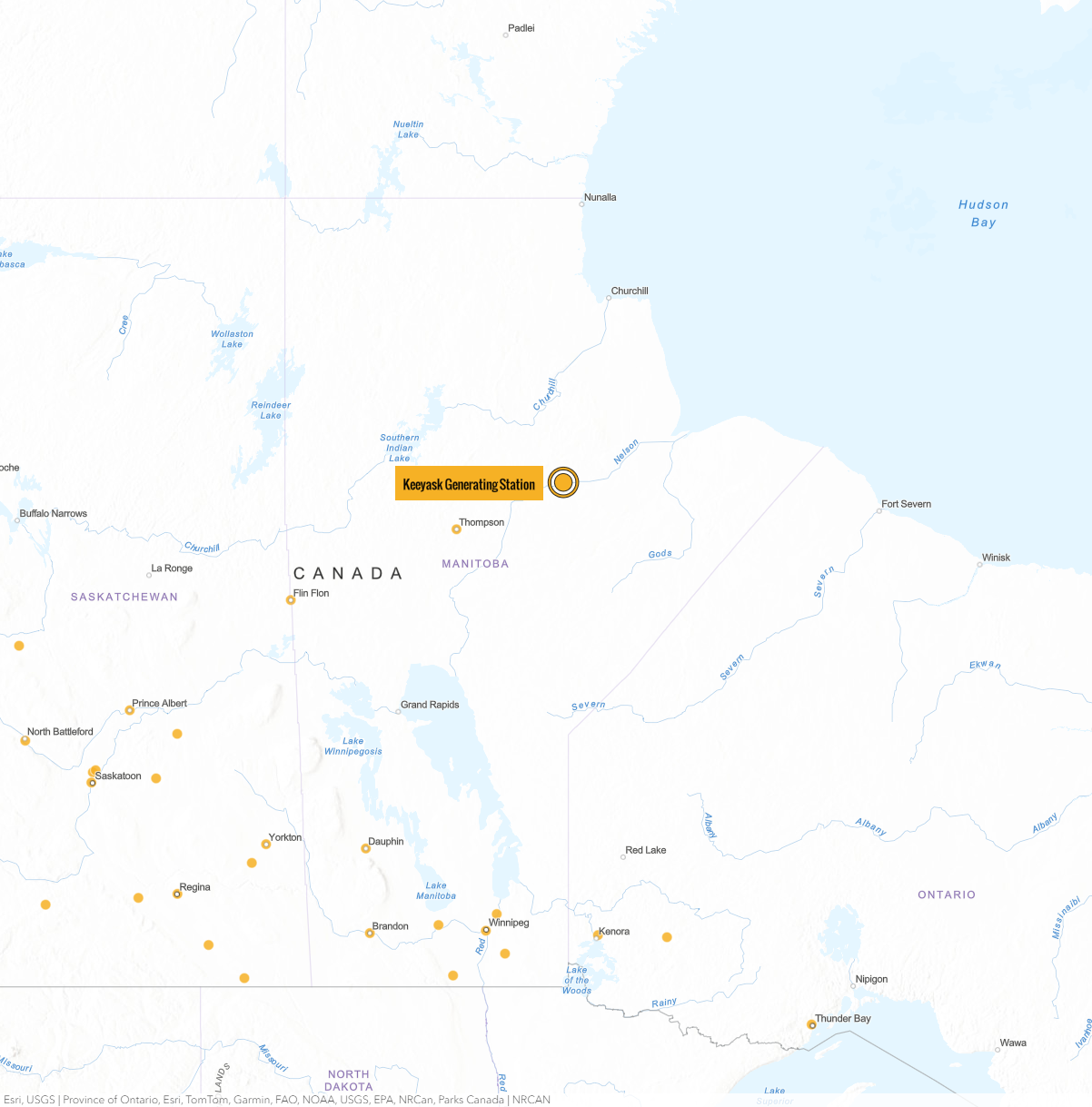 Keeyask Dam Map | Open Rivers Journal