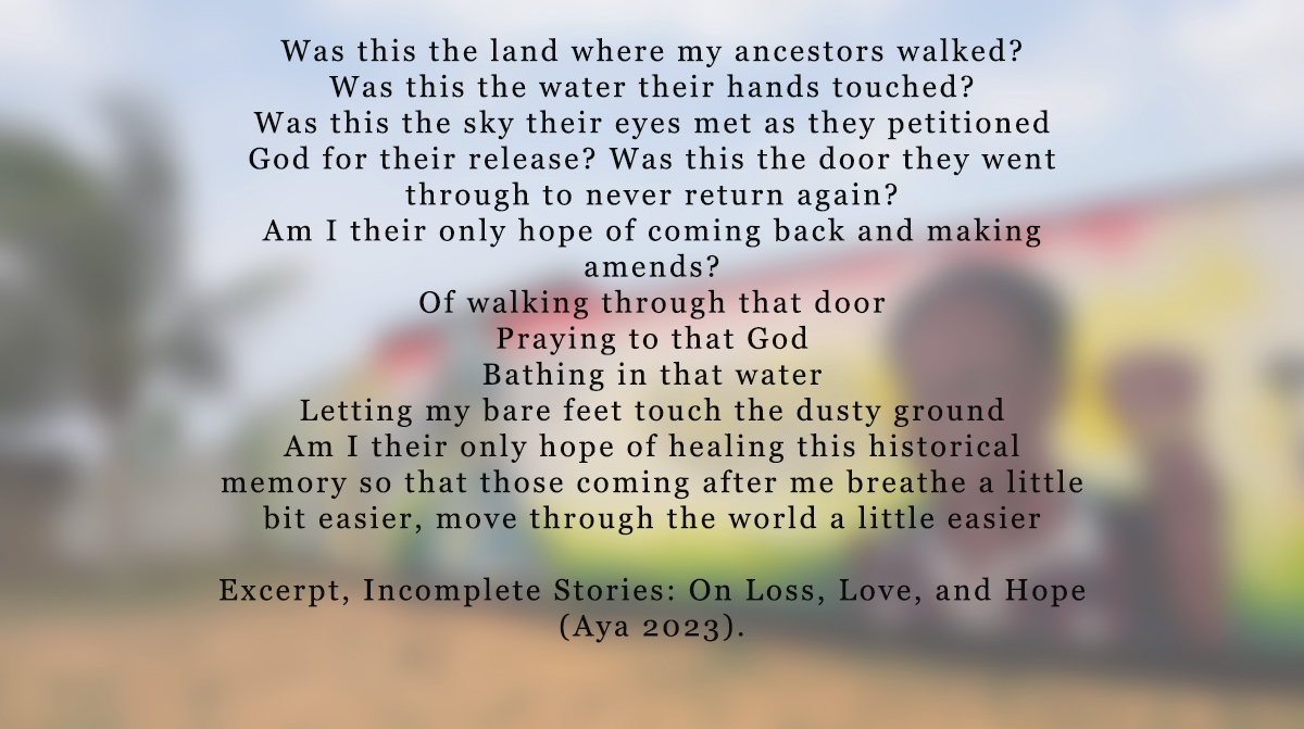 Excerpt, Incomplete Stories: On Loss, Love, and Hope | Open Rivers Journal